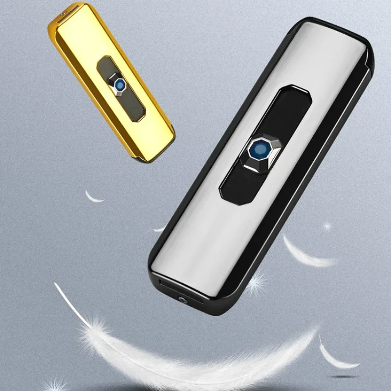 Compact-Portable-USB-Rechargeable-Windproof-Lighter-Smoking-Accessories ...