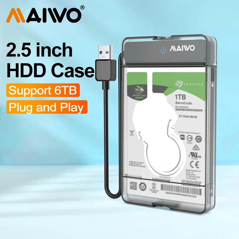 MAIWO-2-5-HDD-Enclosure-SATA-to-USB3-0-External-Hard-Drive-Case-5Gbps ...