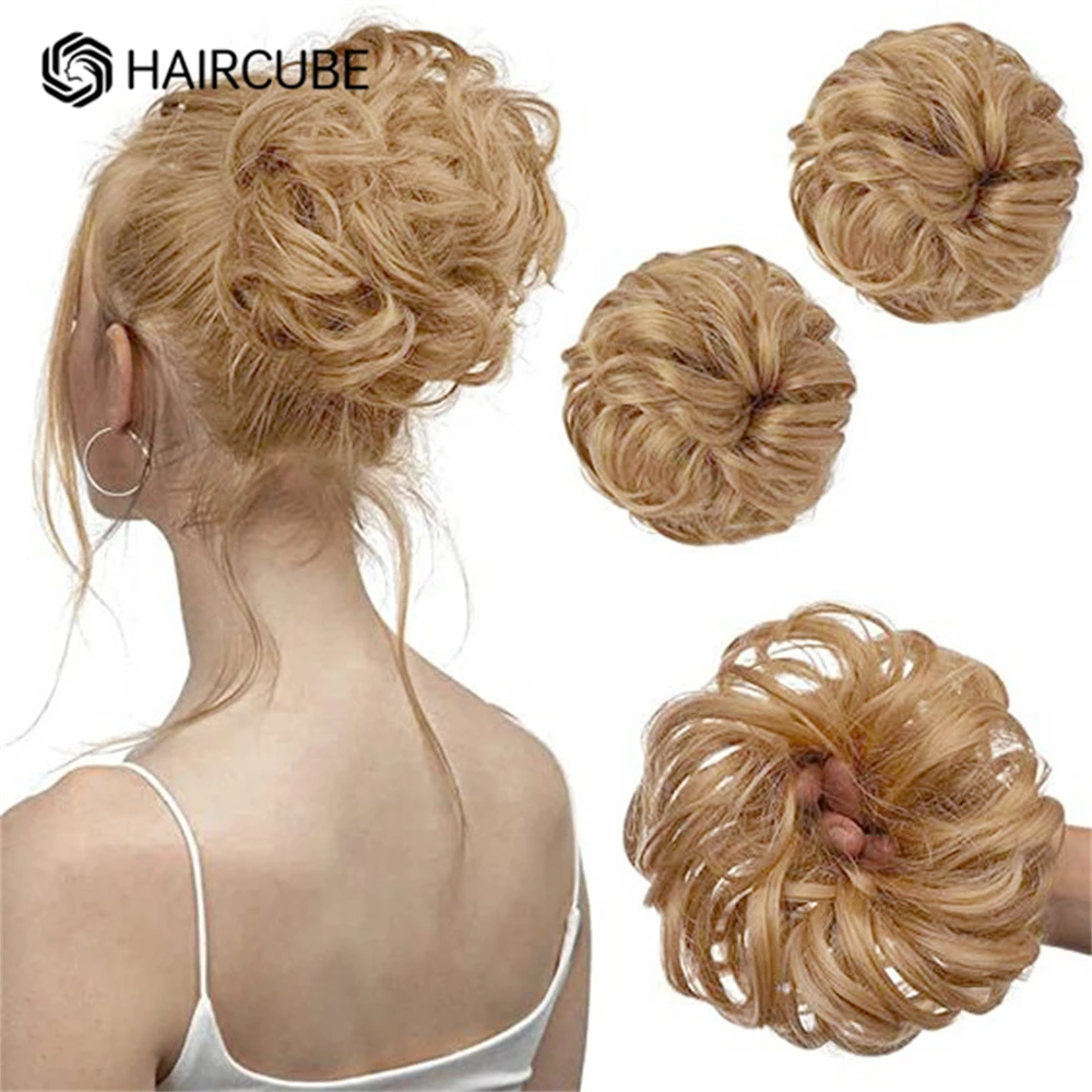 HAIRCUBE-Human-Hair-Pieces-Rose-Bud-Messy-Bun-for-Women-Girls-Hair-Bun ...