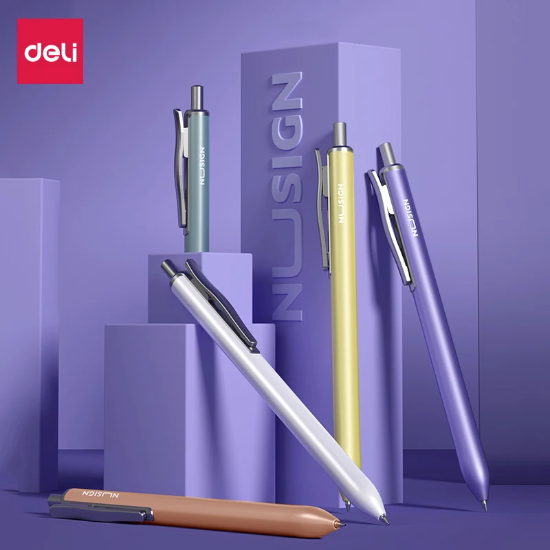 Deli-Metal-Sign-Pen-Ballpen-Signing-Pen-0-5MM-Gel-Pen-PREMEC-Smooth ...