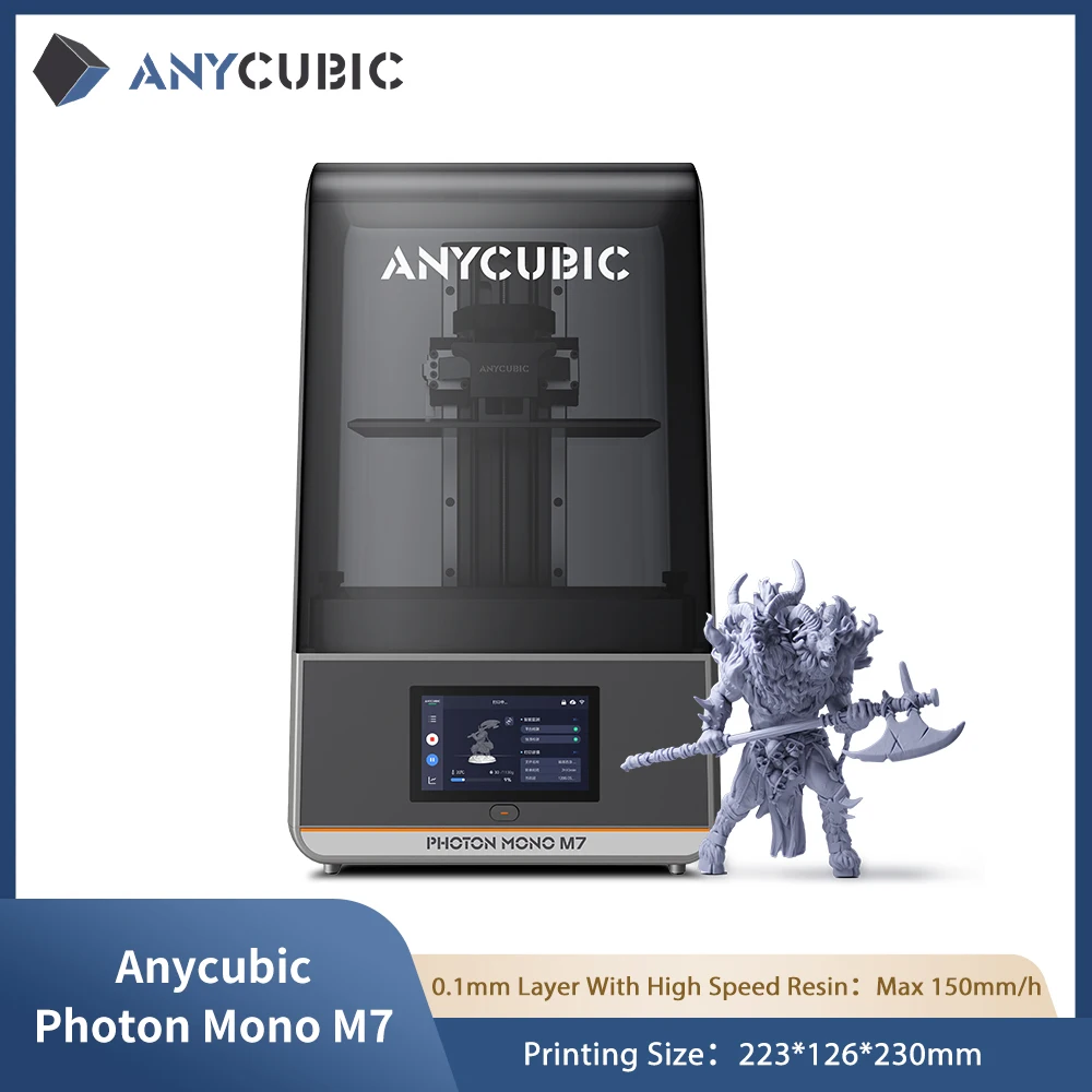 ANYCUBIC Photon Mono M7 3D Printer 14K Mono MSLA 3D Printer Speed Up to ...