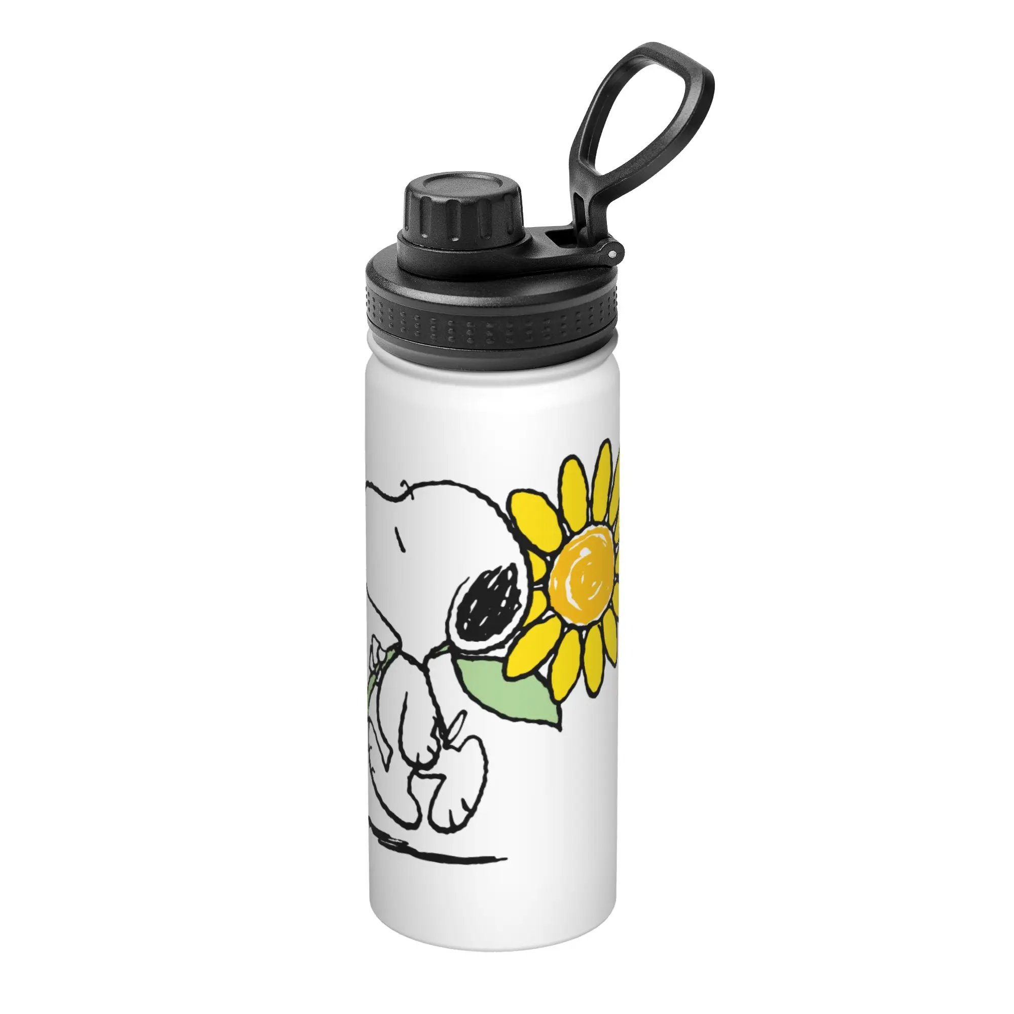 Peanuts Snoopy Daisy Flower 18OZ Sports Insulated Kettle Coffee Cups ...