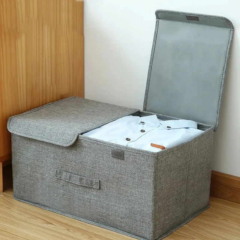 Cotton-Linen-Toys-Clothes-Books-Snacks-Storage-Box-Home-Non-woven ...