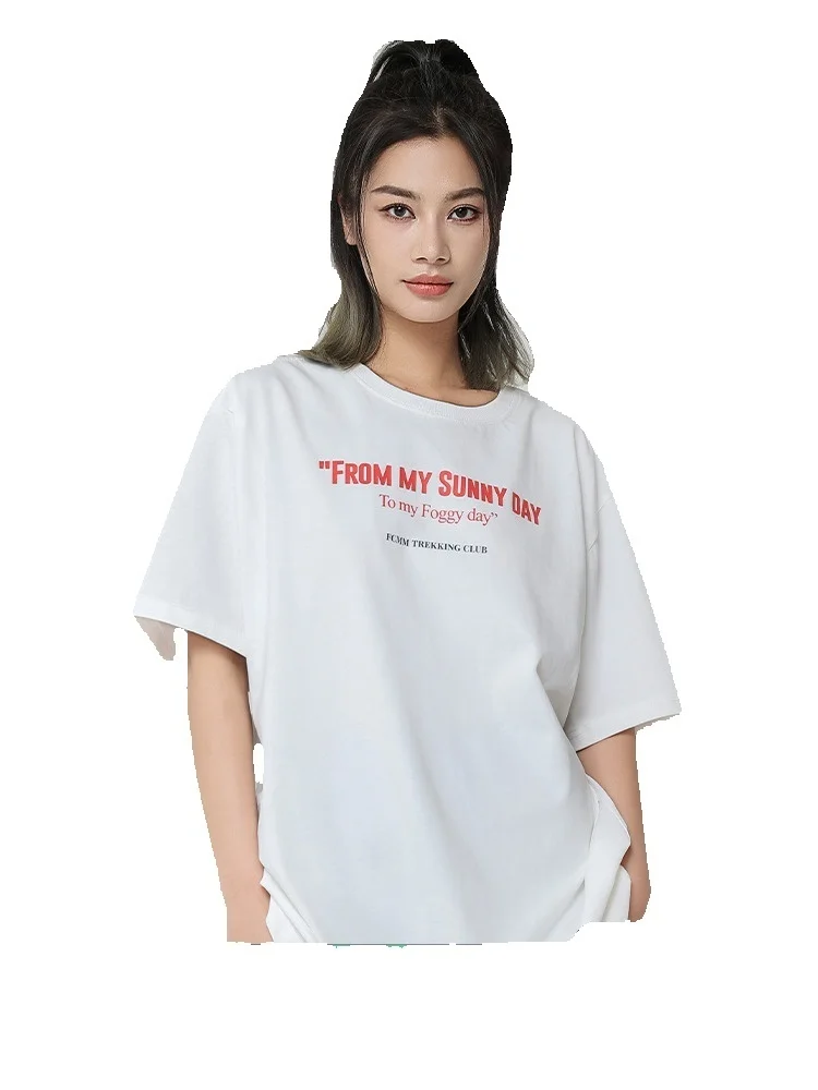 FCMM-Spring-Summer-Fashion-Brand-Round-Neck-250G-Pure-Cotton-Short-Sleeved-Couple-Simple-Letter ...