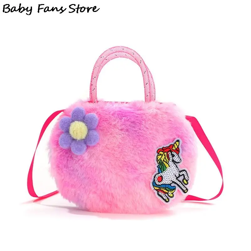 Girls-Breautiful-Handbags-Winter-Plush-Totes-Bag-Children-Stuffed ...