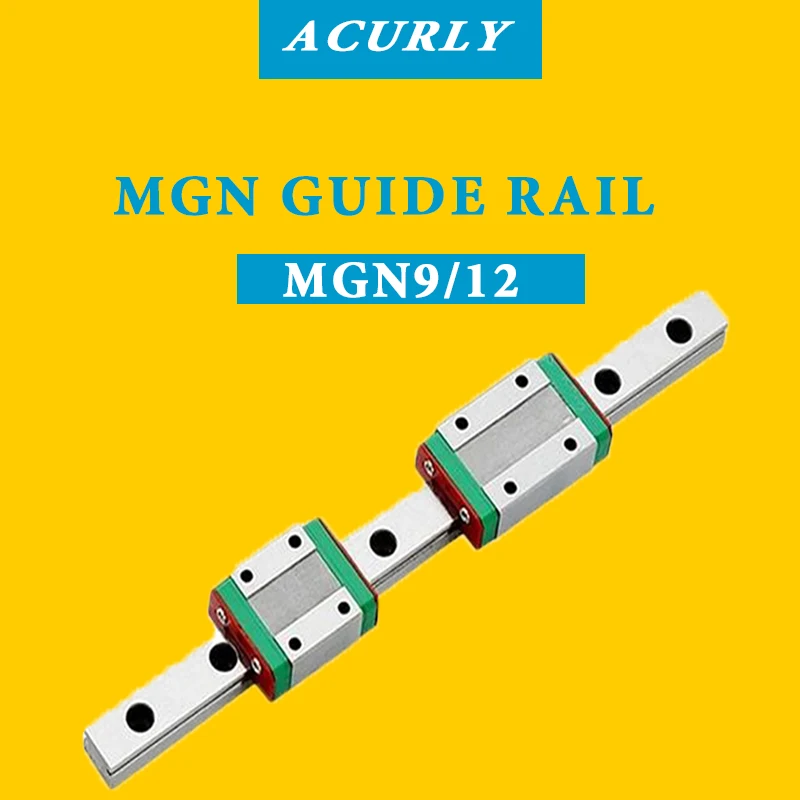 Yüksek hassasiyetli MGN12 MGN9 300 400 500 600mm lineer ray slayt 1 ...