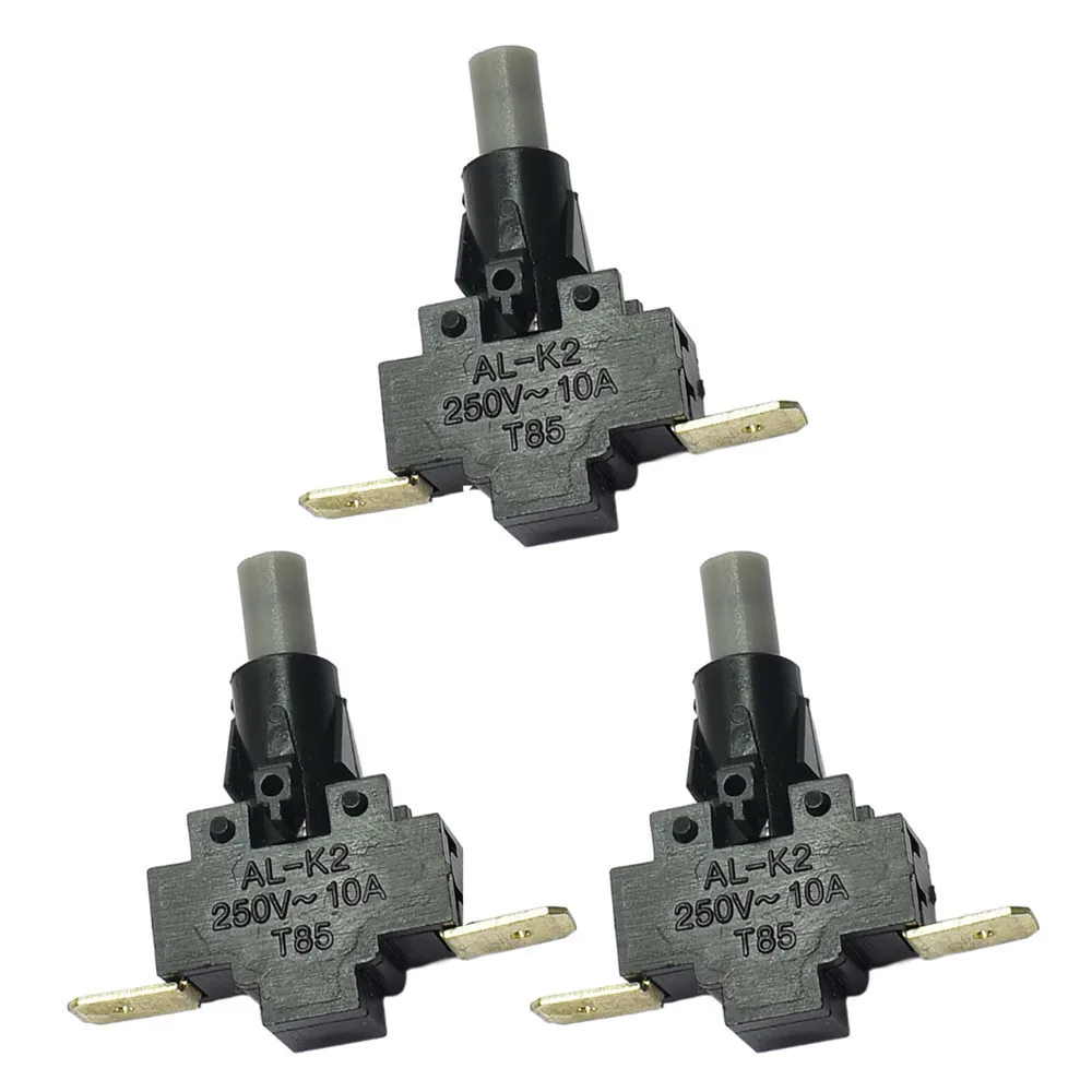 3pcs Gear Switch 10A/250V Push Button Switch AL-K2 Room Heater Electric ...