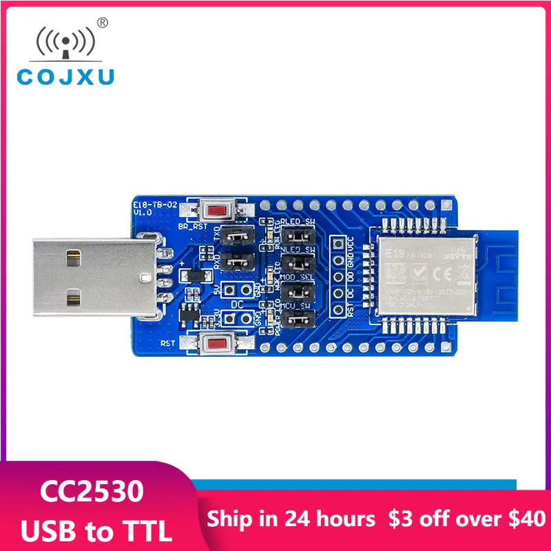 CC2530 USB to TTL UART CH340G Test Board Kit ZigBee Module 2.4GHz E18 ...