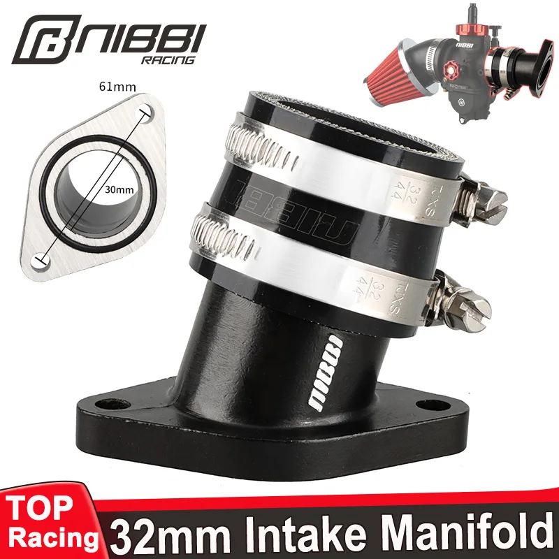 NIBBI-Motorcycle-Intake-Manifold-Rubber-32mm-30mm-Carburetor-Interface ...