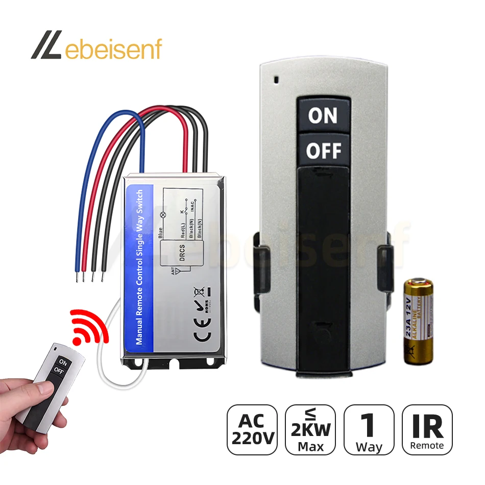 L-mpara-de-1-canal-de-encendido-apagado-220V-interruptor-de-Control ...