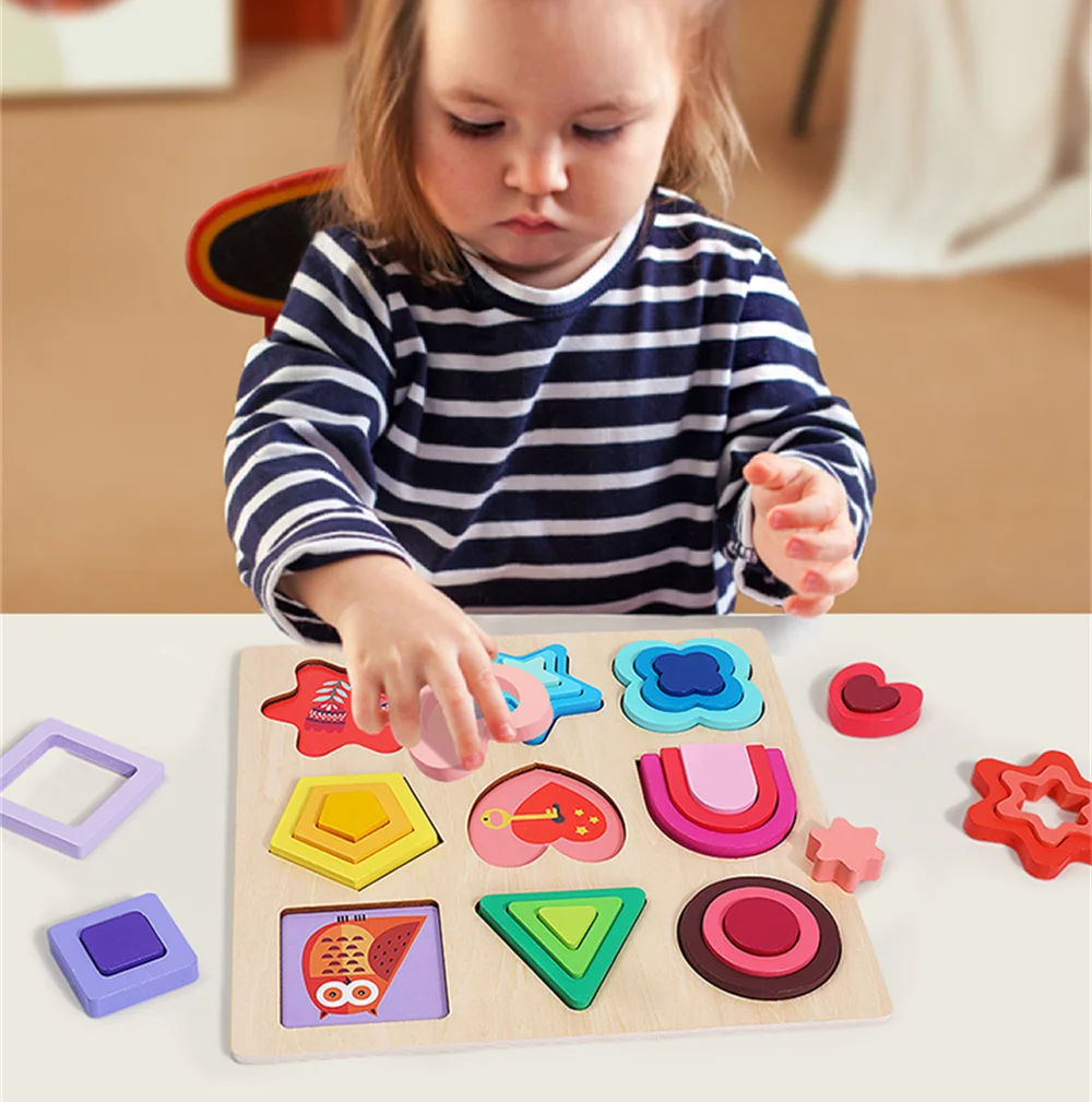 3D-Jigsaw-Geometric-Shape-Cognitive-Jigsaw-Hand-Grasping-Board-Children ...