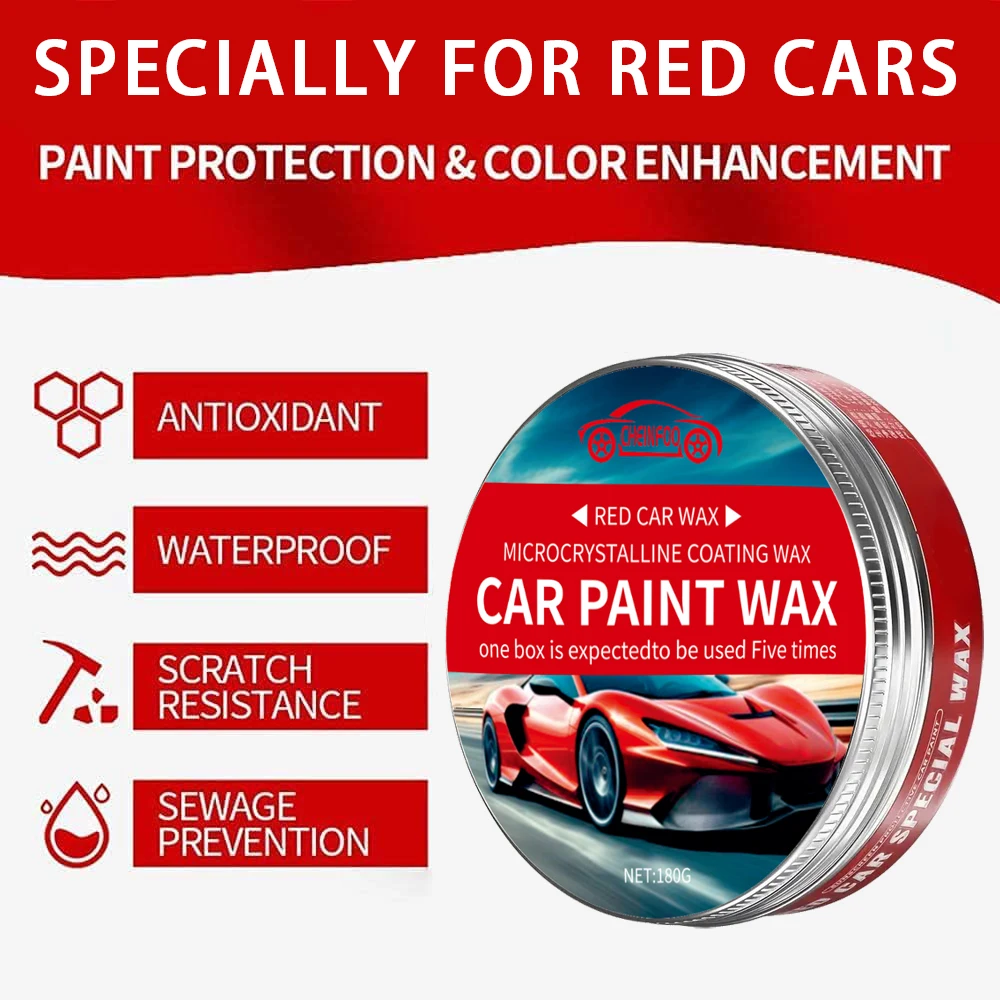 Red Car Special Crystal Wax, Quick-effect Decontamination, Scratch ...