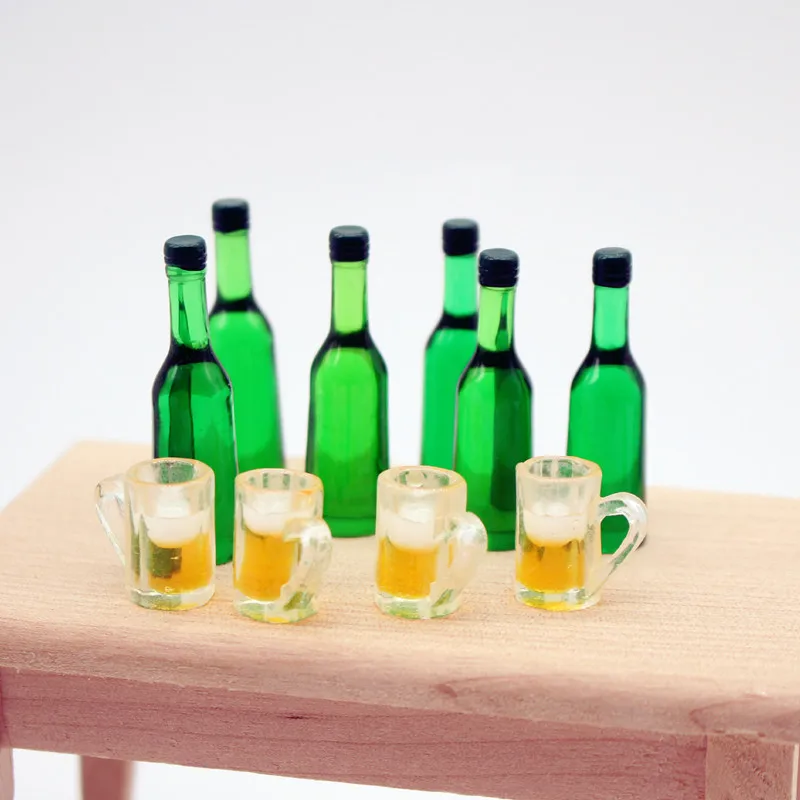 10pcs-Mini-Drink-Soda-Beer-Wine-Glass-Ornaments-Dollhouse-Miniature ...