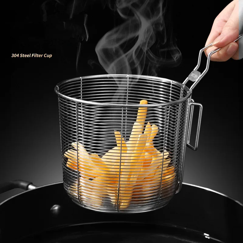 Hot-Stainless-Steel-Mesh-Colander-Frying-Basket-Kitchen-Handheld ...