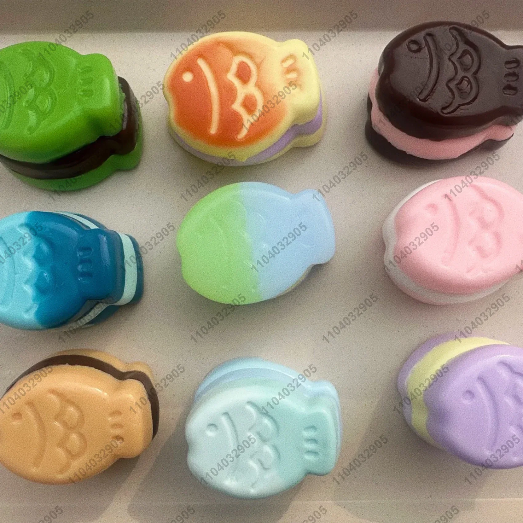 Taiyaki-Fish-Taba-Squishy-Silicone-Multi-color-Taiyaki-Sandwich-Mochi ...