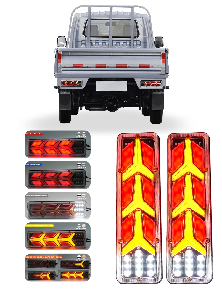12V-24V-Car-LED-Taillights-Truck-Rear-Lights-For-Trailers-Express-Cargo ...