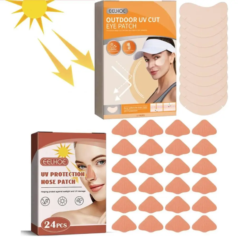 4type-Outdoor-UV-Cut-Eye-Patch-Nose-Sunscreen-Nose-Patch-Sunscreen-Mask ...