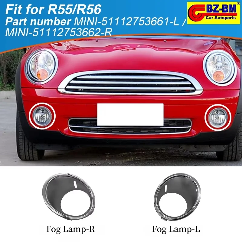 Front Brake Air Duct Frame Fog Light Cover For MINI Cooper R55 R56 R57 ...
