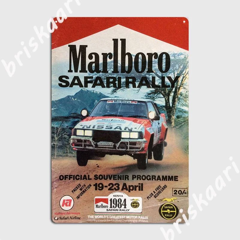 Poster Safari Vintage | Metal Kitchen Plaques | Safari Rally Posters ...