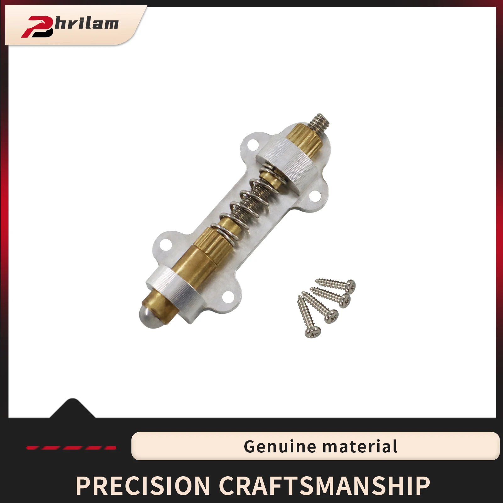 PHRILAM Guitar Dual Brass Tremolo Stopper Stabilizer Arming Adjuster ...
