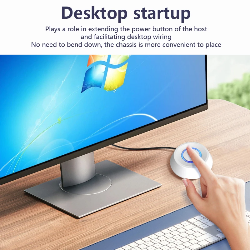 Multifunction-2-Meters-LED-Light-Computer-Desktop-Power-Switch-PC ...