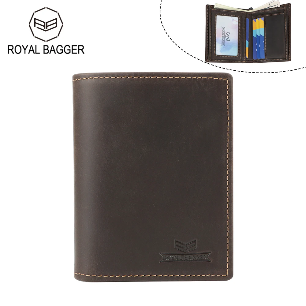 Royal-Bagger-Short-Wallets-for-Men-Crazy-Horse-Leather-Vintage-Card ...