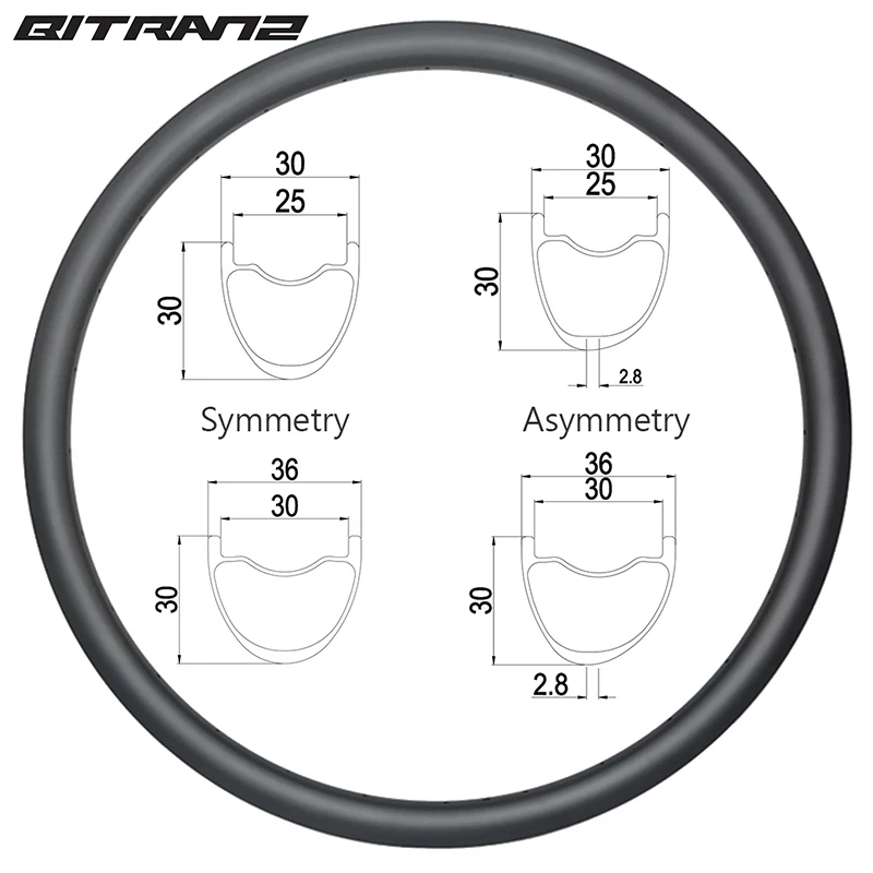 29er-Carbon-Rims-XC-30mm-36mm-MTB-Symmetry-Asymmetry-29-27-5-650b ...