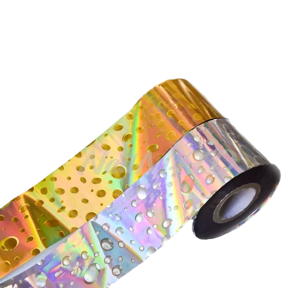 4cm X120meters Laser Silver Transfer Foils Hot Stamping Foil For ...