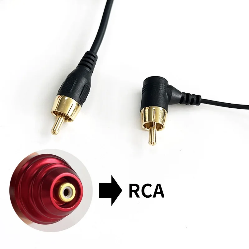 1-8Meter-6-35-Power-Cord-Right-Angle-Clip-Cord-RCA-DC-Cable-Line ...