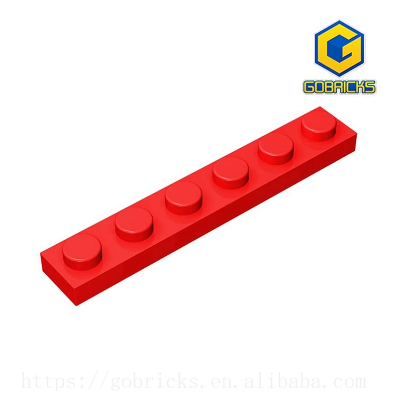 Gobricks Particles GDS-505 Plate 1 x 6 compatible with lego 3666 pieces ...