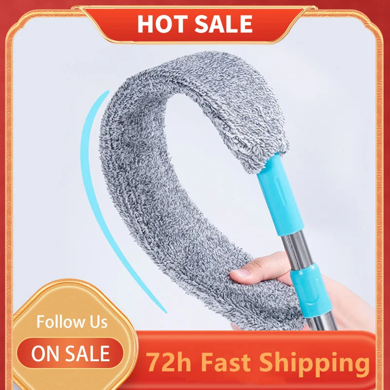 Long-Handle-Floor-Mop-Wall-Gap-Dust-Brush-Mop-Household-Flexible ...