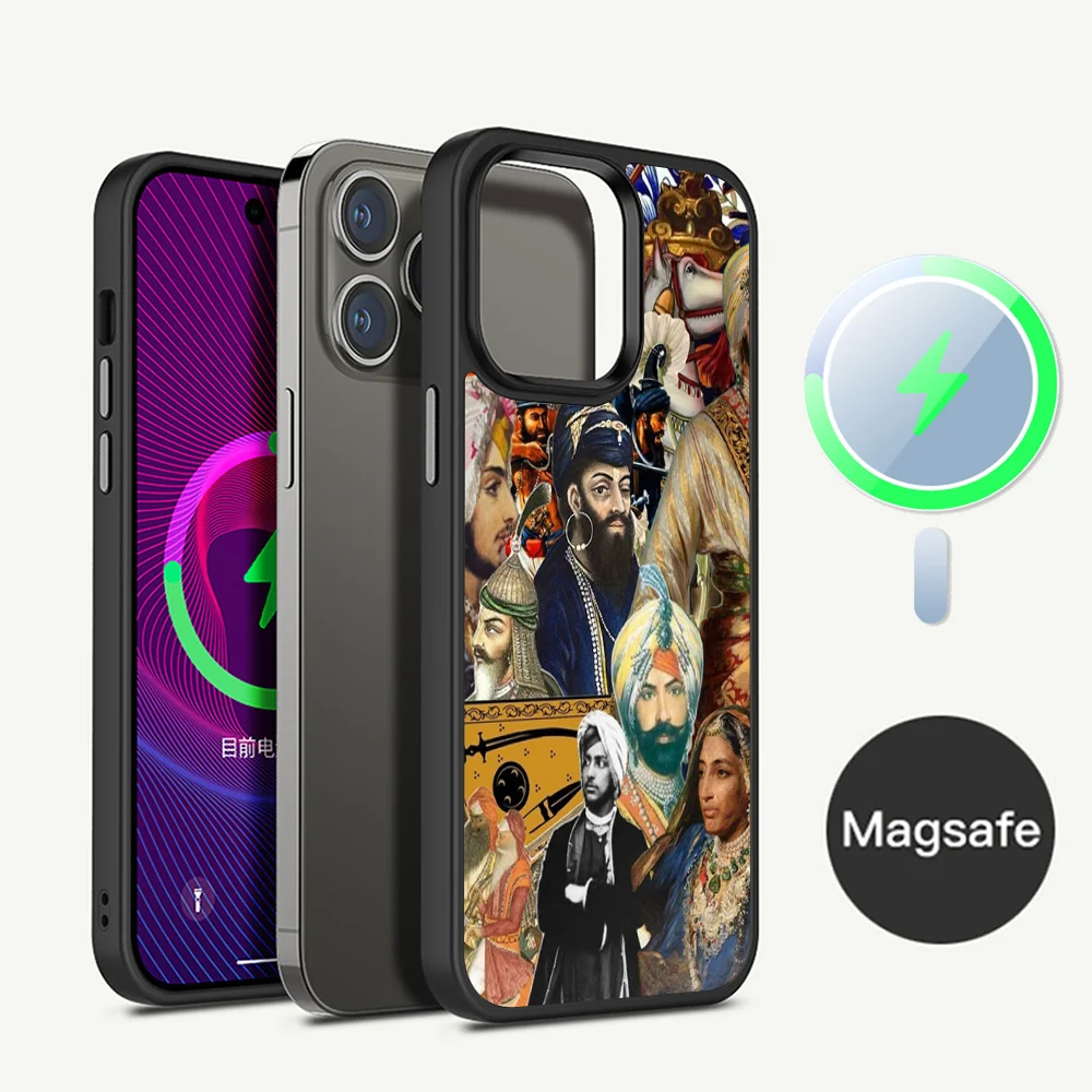 Nihang Singh Sikh Warrior Phone Case Magnetic Case For iPhone 16 14 13 ...