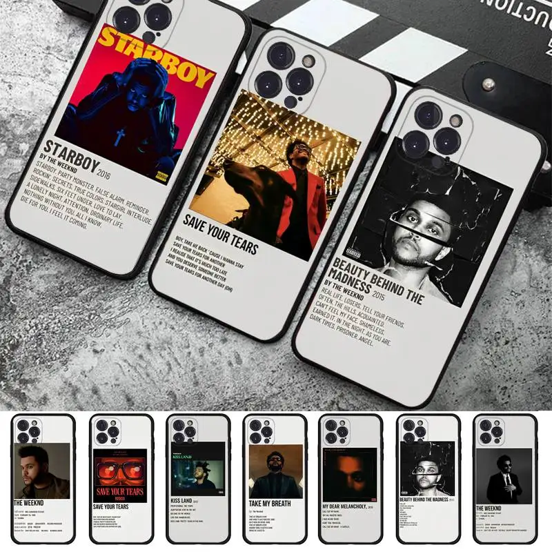 The-Weeknd-Minimalist-Poster-Phone-Case-For-iPhone-14-11-12-13-Mini-Pro ...