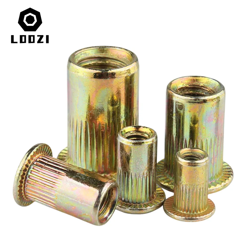 M3-M4-M5-M6-M8-M10-M12-Zinc-Plated-Carbon-Steel-Blind-Flat-Head ...