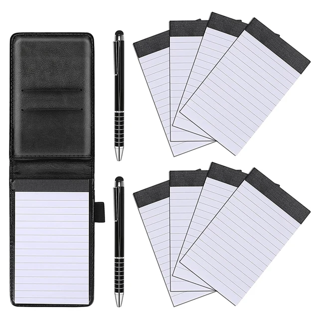 Leather Pocket Notepad Holder Personalized Leather Pocket Notebook