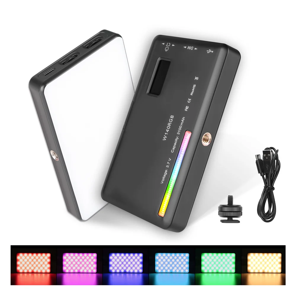 LED-Video-Camera-Light-Panel-Fill-Camera-Light-RGB-Kit-Vlog-Youtube ...