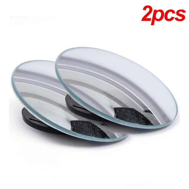 2pcs Car Blind Spot Mirror 360 Degree Rotating Frameless Auxiliary ...
