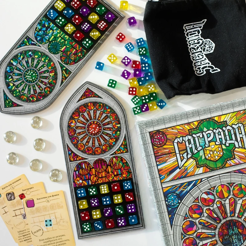 Puzzle-Abstract-Board-Game-New-Art-Colored-Glaze-Sudoku-Dice-Children ...