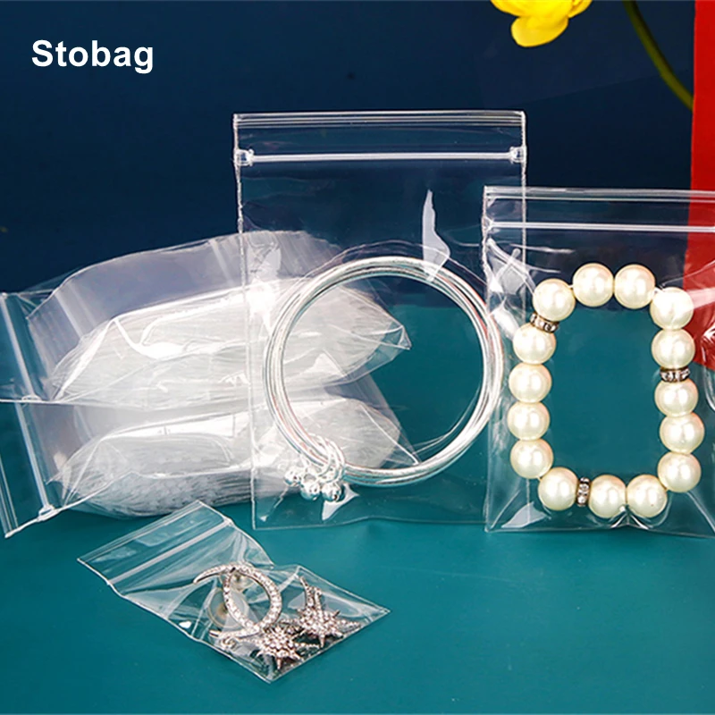 Plastic Jewelry Packaging Ziplock Bags | 100pcs Plastic Bags Jewelry Ziplock - 100pcs - Aliexpress