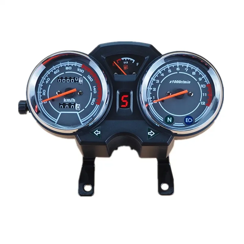 Motorcycle-Speedometer-Cafe-Racer-Tachometer-Fuel-Gauge-12V-LED ...