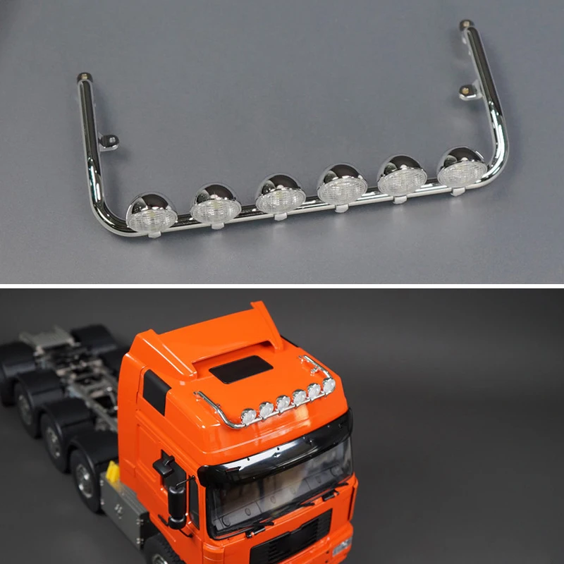 LED Roof Spotlight Dome Light Upgrading for 1/14 Tamiya RC Truck Trailer Tipper Scania 770S MAN ...