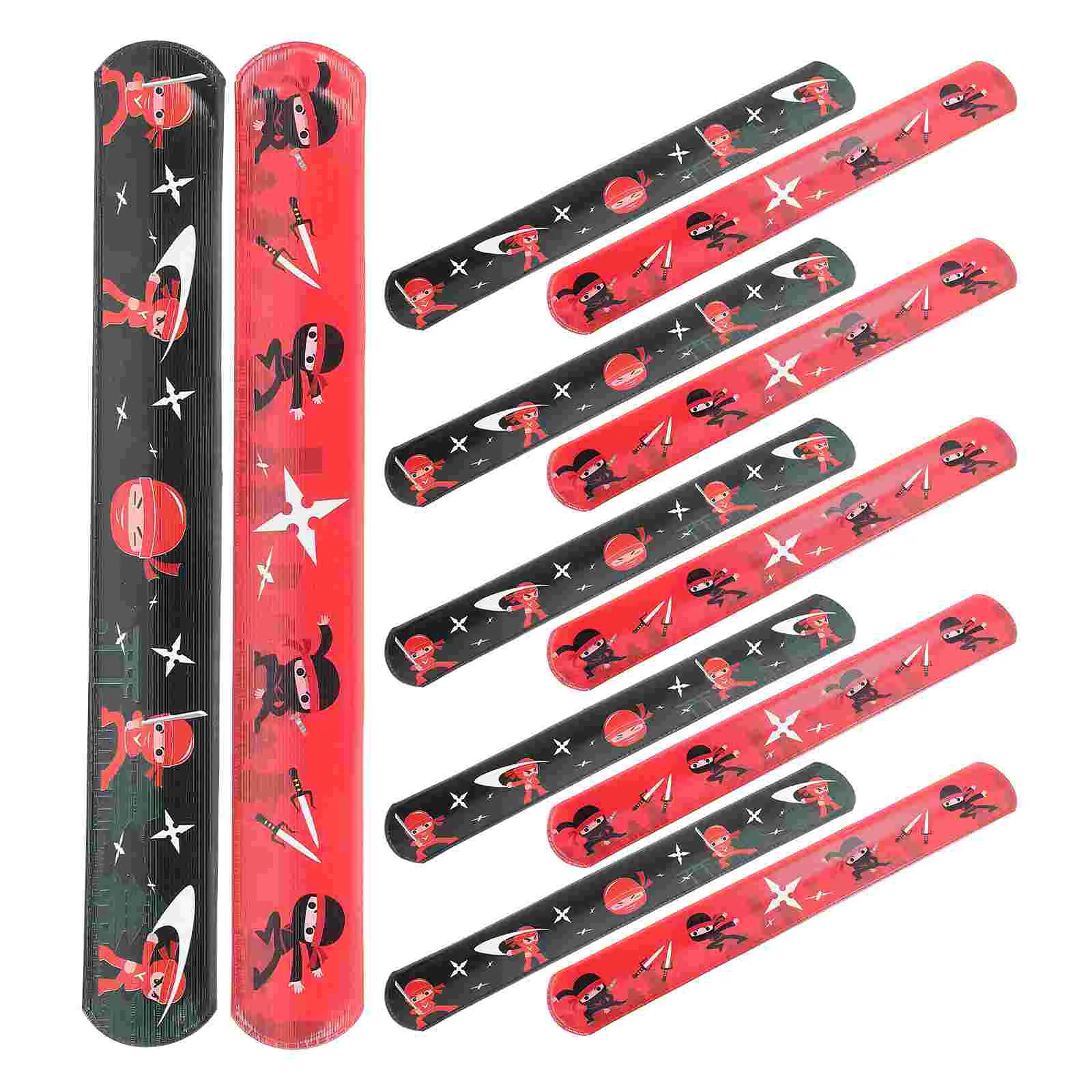 12pcs-Interactive-Fun-Slap-Bracelet-Ninja-Slap-Bracelet-Jewelry-Kids ...