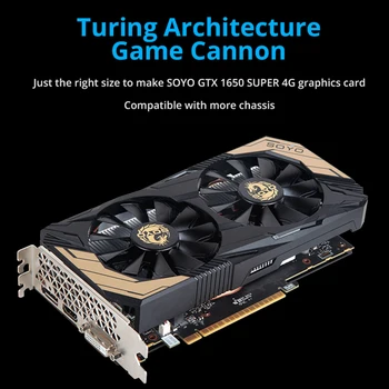 SOYO GPU GTX 1650 SUPER 4GB GDDR6 12nm Games Video Graphics Cards ...