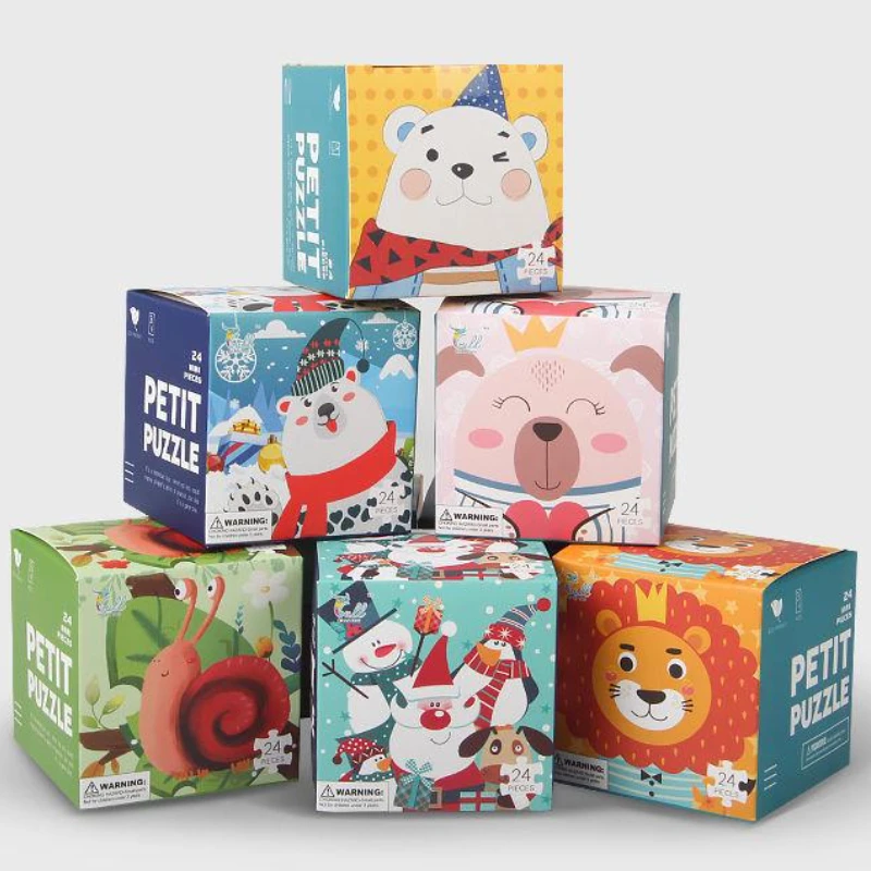 Mini-24-Pieces-Kids-Paper-Puzzle-Children-Petit-Puzzle-Early-Education ...