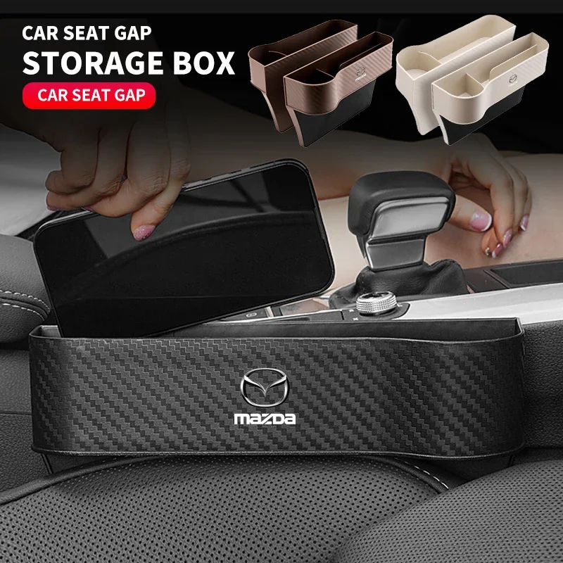 Car carbon fiber Seat Gap Storage Box For Mazda 3 BK BL Axela 2 5 CX5 ...