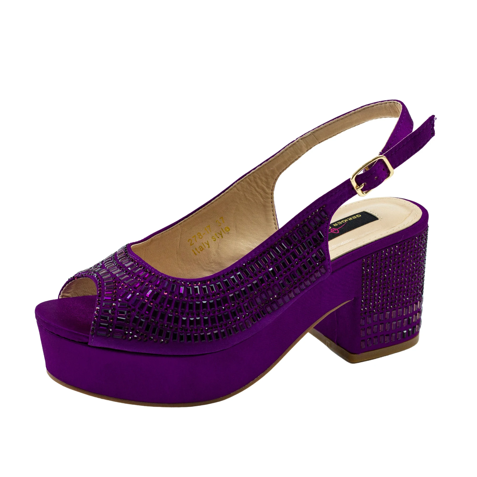 Women Slingback Platform Shoes | Designer Chunky Heels Sandals - Peep ...