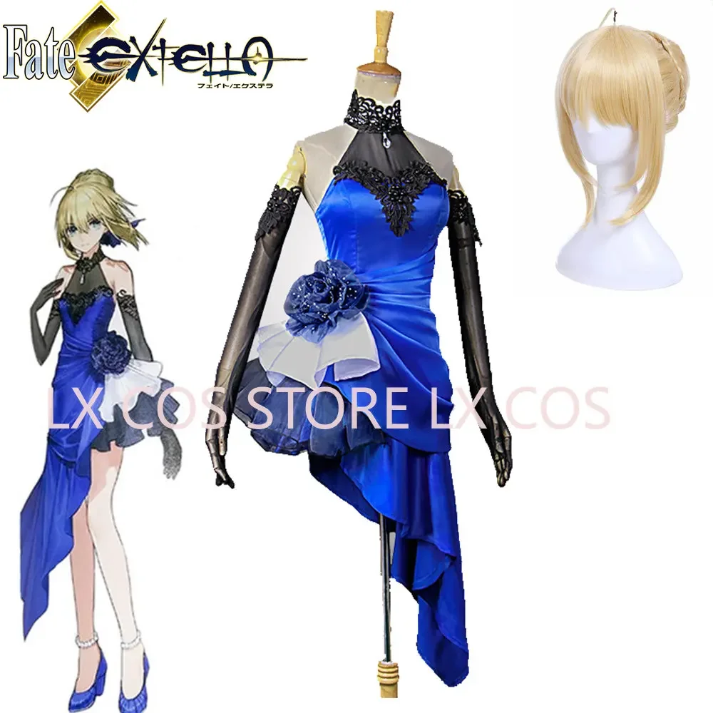 FGO-Disfraz-de-Fate-Extella-Saber-vestido-completo-azul-Sexy-sin-mangas-con-pecho-Formal-hecho.jpg