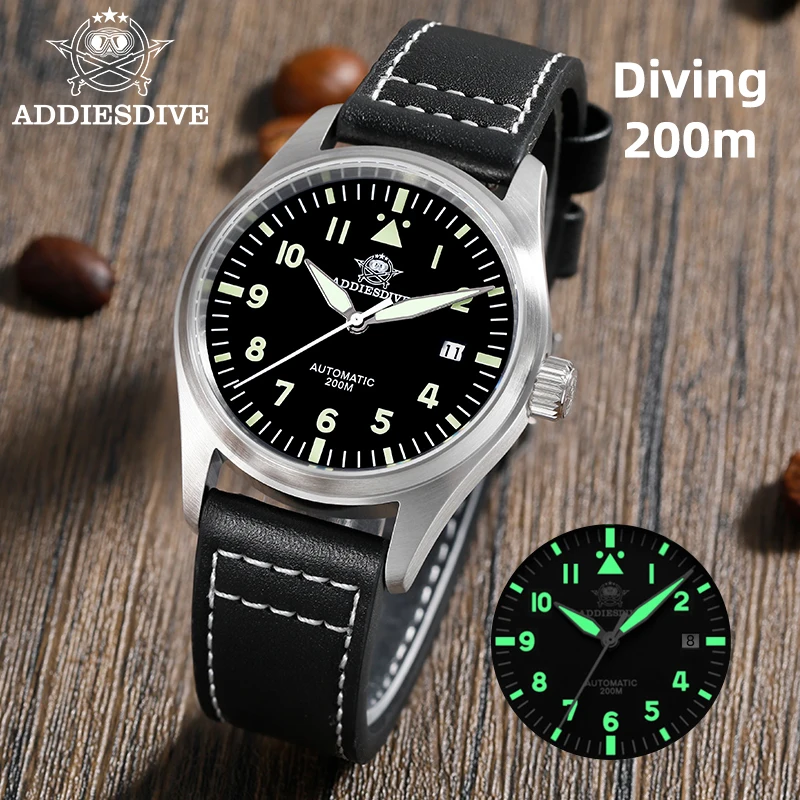 ADDIESDIVE Relógio masculino automático mecânico para mergulho, 200m à ...