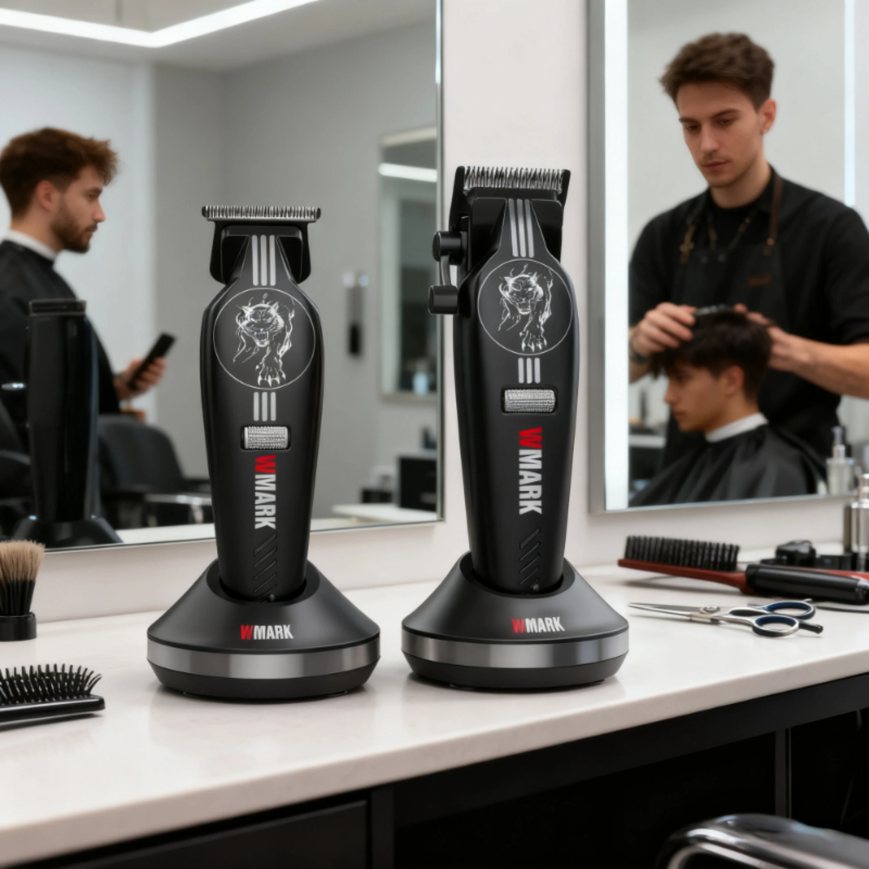 WMARK Hair Trimmer Cordless Hair Clipper Professional Hair Cutting ...