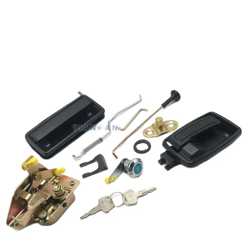 Cab-Door-Lock-Assembly-Outside-Pull-Door-Lock-Block-For-Sumitomo-SH50 ...